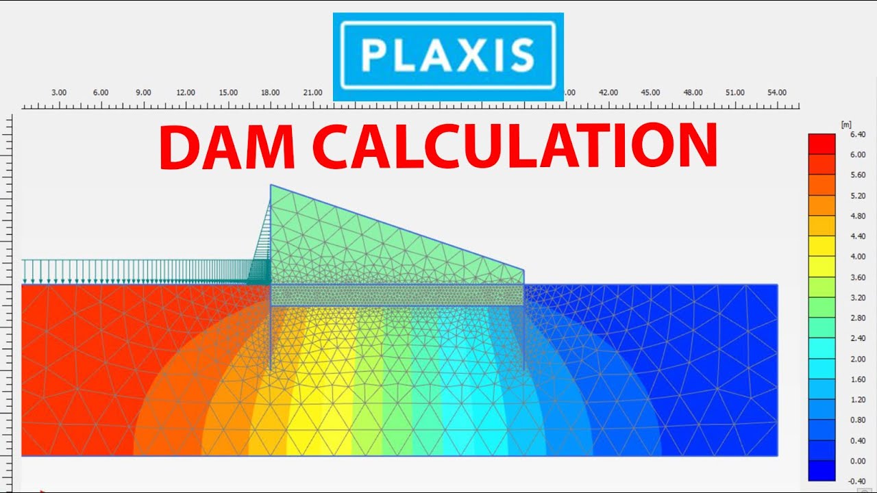 Dam calculation plaxis - YouTube