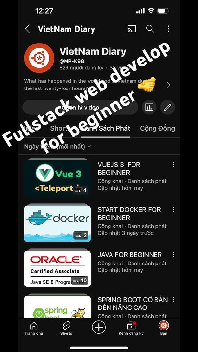 Fullstack Web For Beginner ☕️ Programming Springboot Python Java