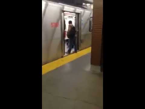 TTC Door Blocker Causes Scene on Subway Train - YouTube