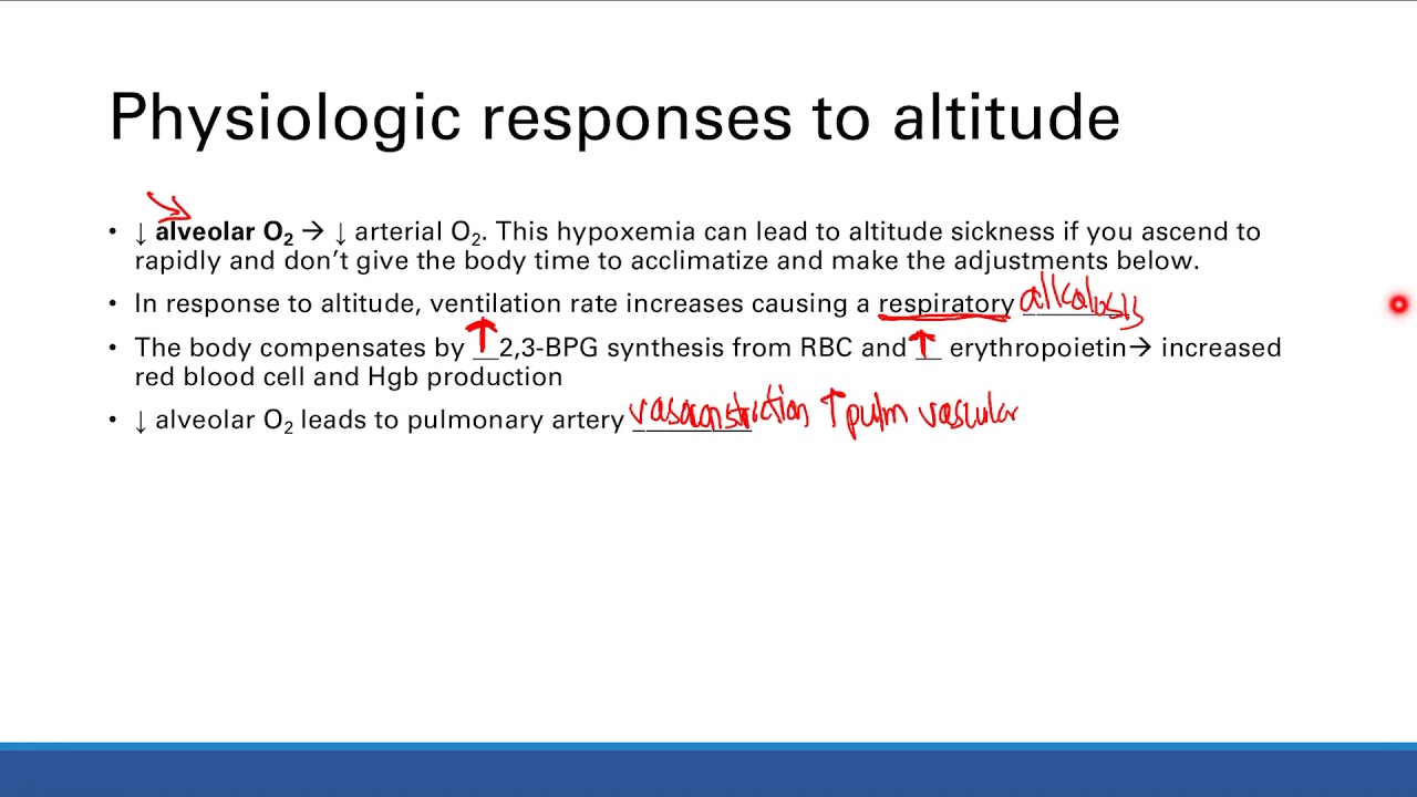 Physiologic Responses to Altitude and Exercise | Pulmonary system ...