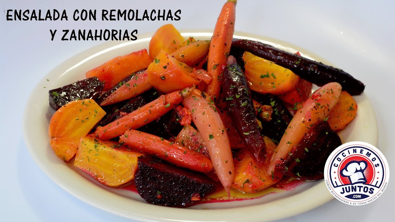 Deliciosa Ensalada de betabel o remolachas y zanahorias - YouTube