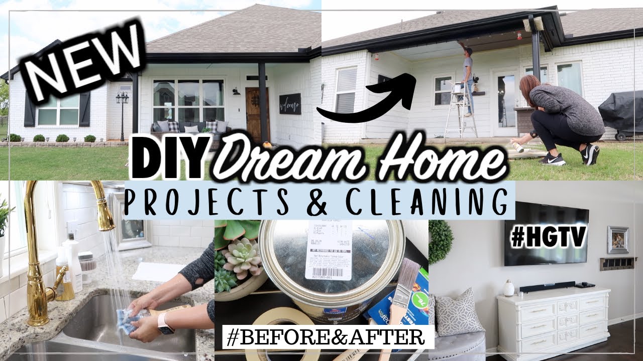 MODERN FARMHOUSE UPDATES | DIY PROJECTS + CLEANING | REARRANGE ...