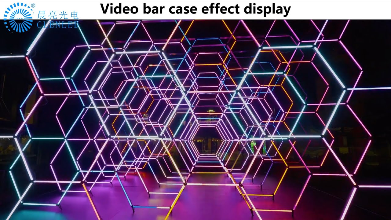 LED Video bar case effect display - YouTube