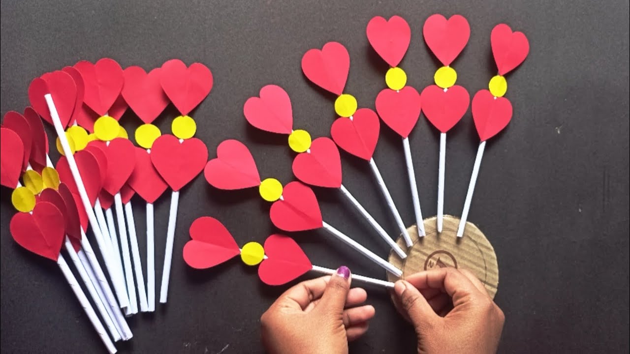 Paper Heart Wall Hanging/Beautiful Paper Wall Hanging/Home Decoration ...