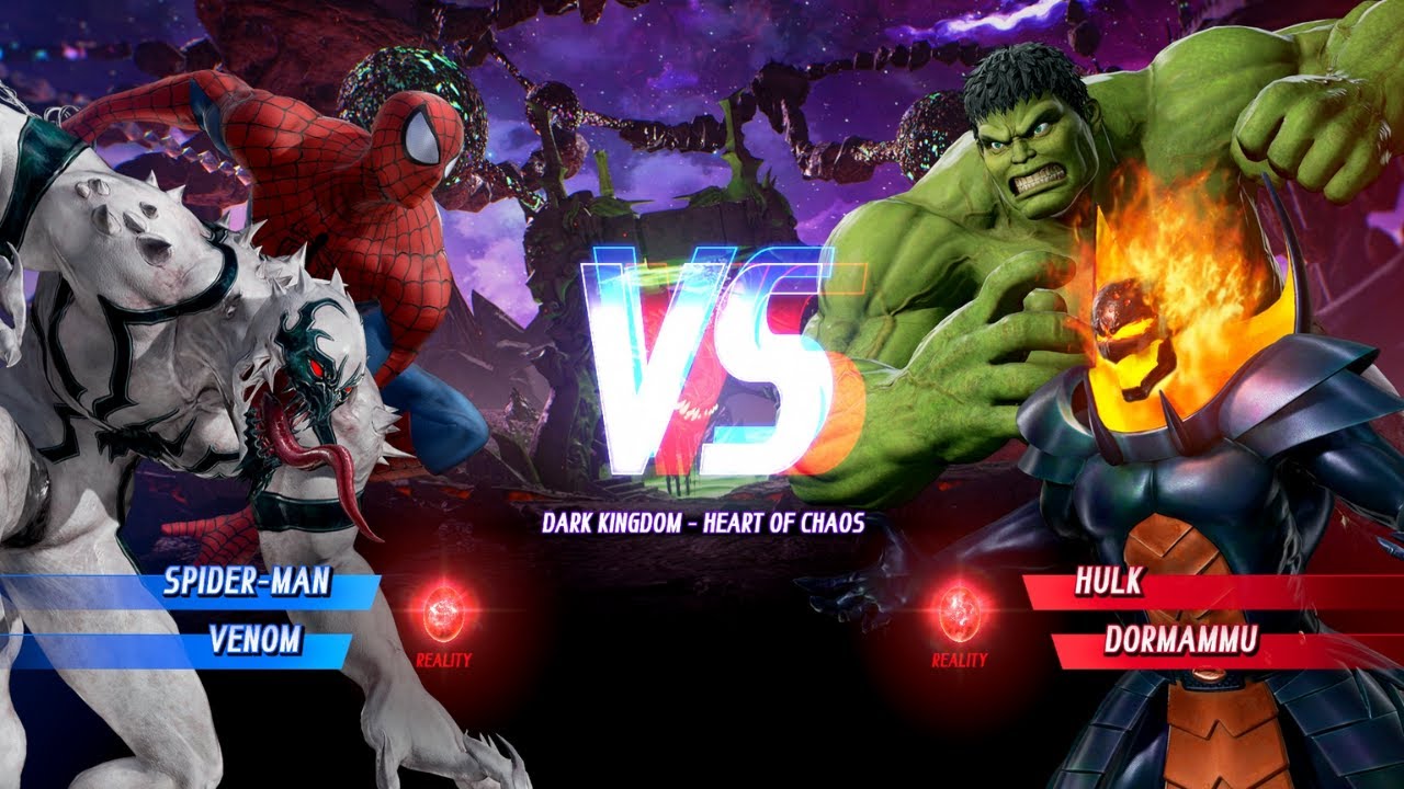 Spiderman and Anti Venom vs Hulk and Dormammu - Marvel vs Capcom ...