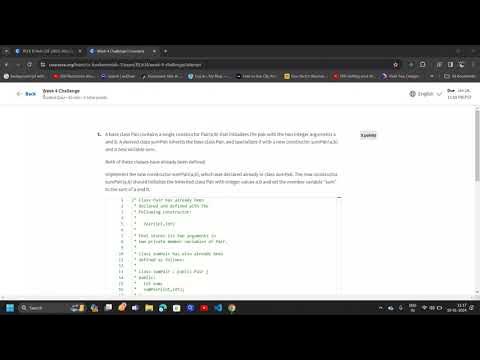10. Week 4 Challenge | Object-Oriented Data Structures in C++ | Quizzes And Challenge Solution.🔥 ...