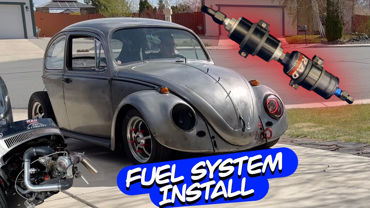 Turbo VW Bug Running! | Complete Fuel System Upgrade Install Part 3 ...