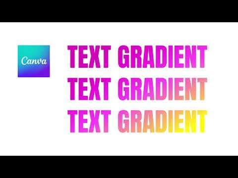 Easy Canva Gradient Text Effect | Free Canva tutorial - YouTube