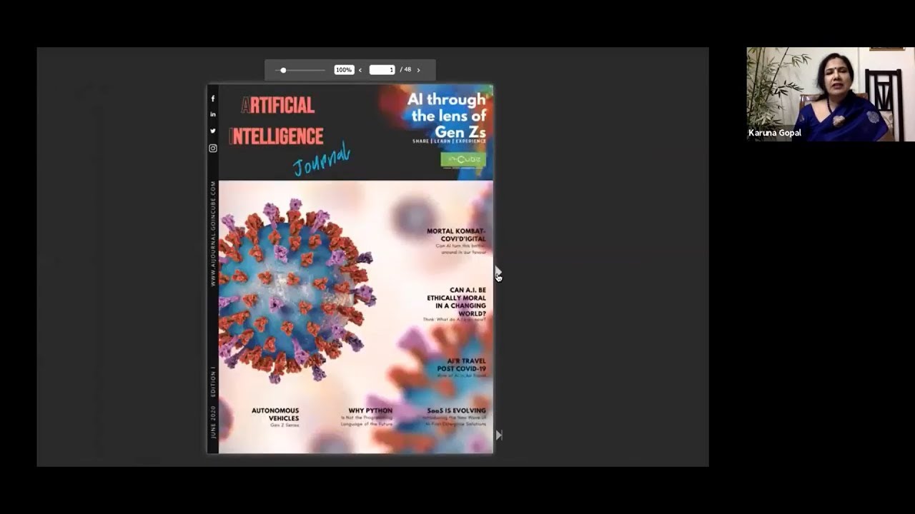 Ms Karuna Gopal - BJP Leader & President Futuristic Cities launch of AI ...