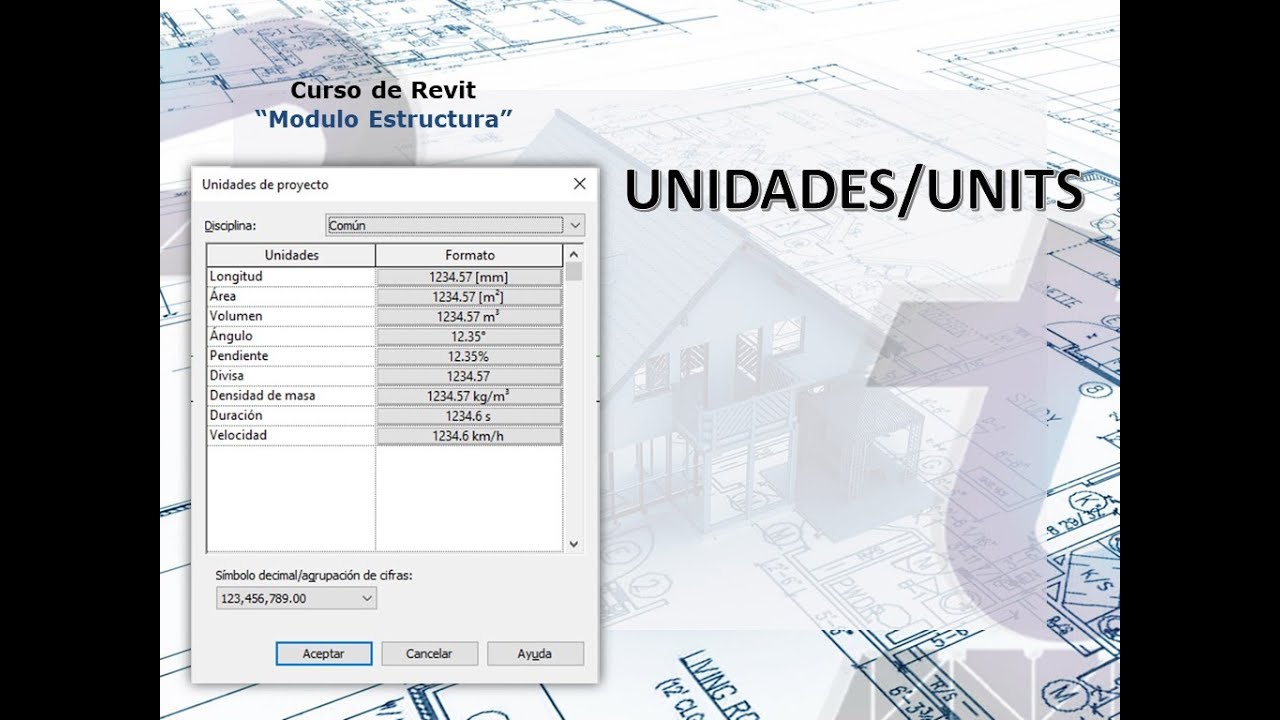 2-REVIT ESTRUCTURAS: Configuración de Unidades Unidades Units - YouTube