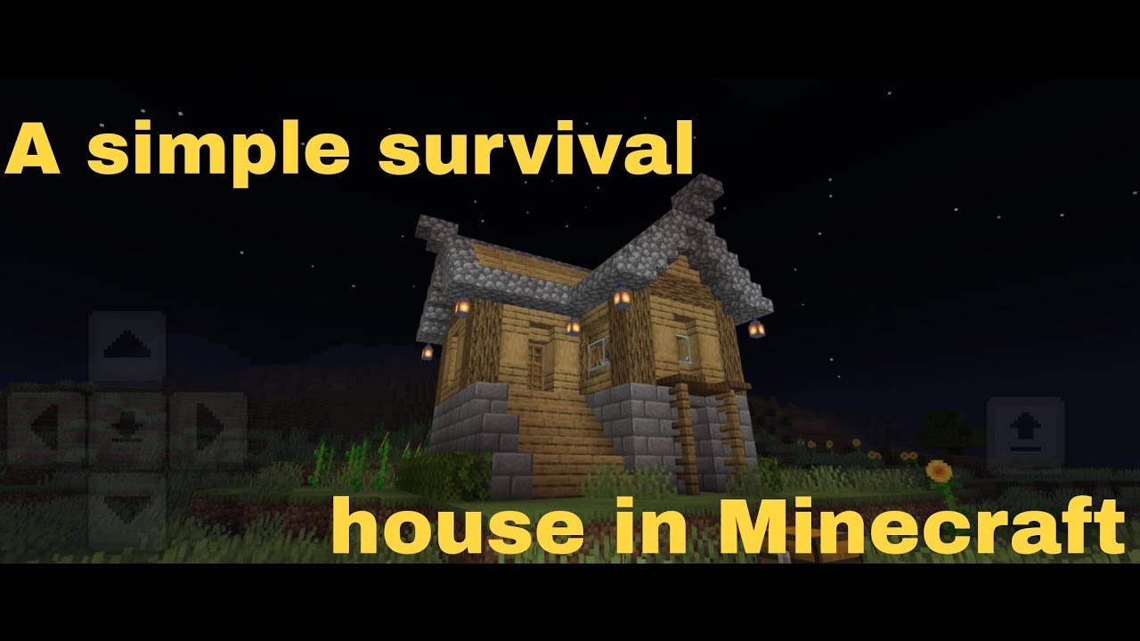 A simple survival house in Minecraft PE | 🏠 - YouTube