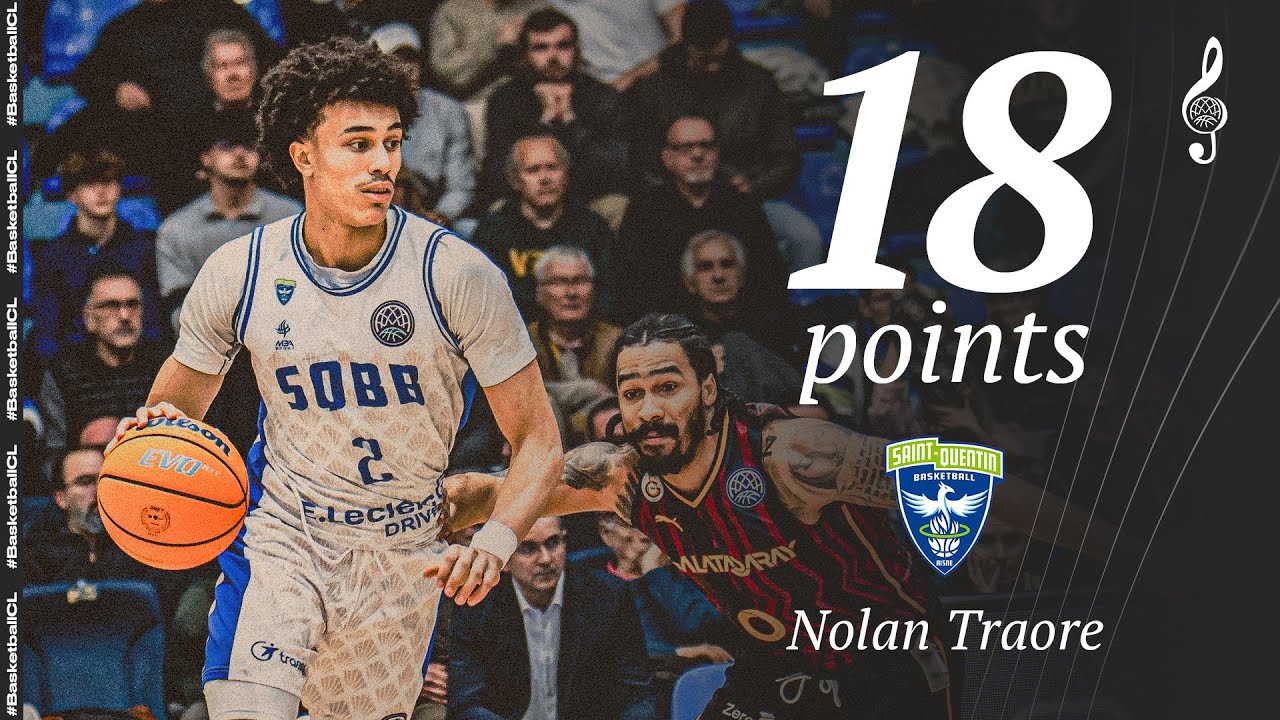 Nolan Traore (18 PTS) | Player Highlights | SQBB v GALA | #BasketballCL ...