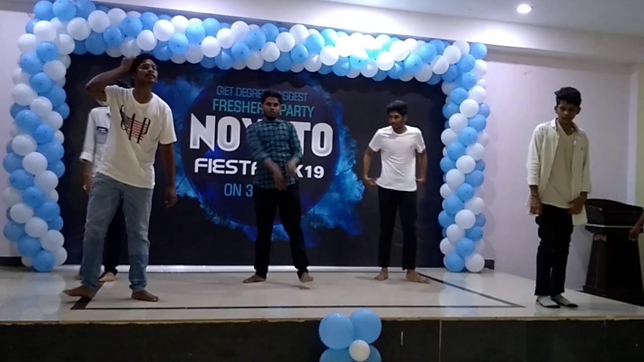Dance performance for freshers day celebration - YouTube