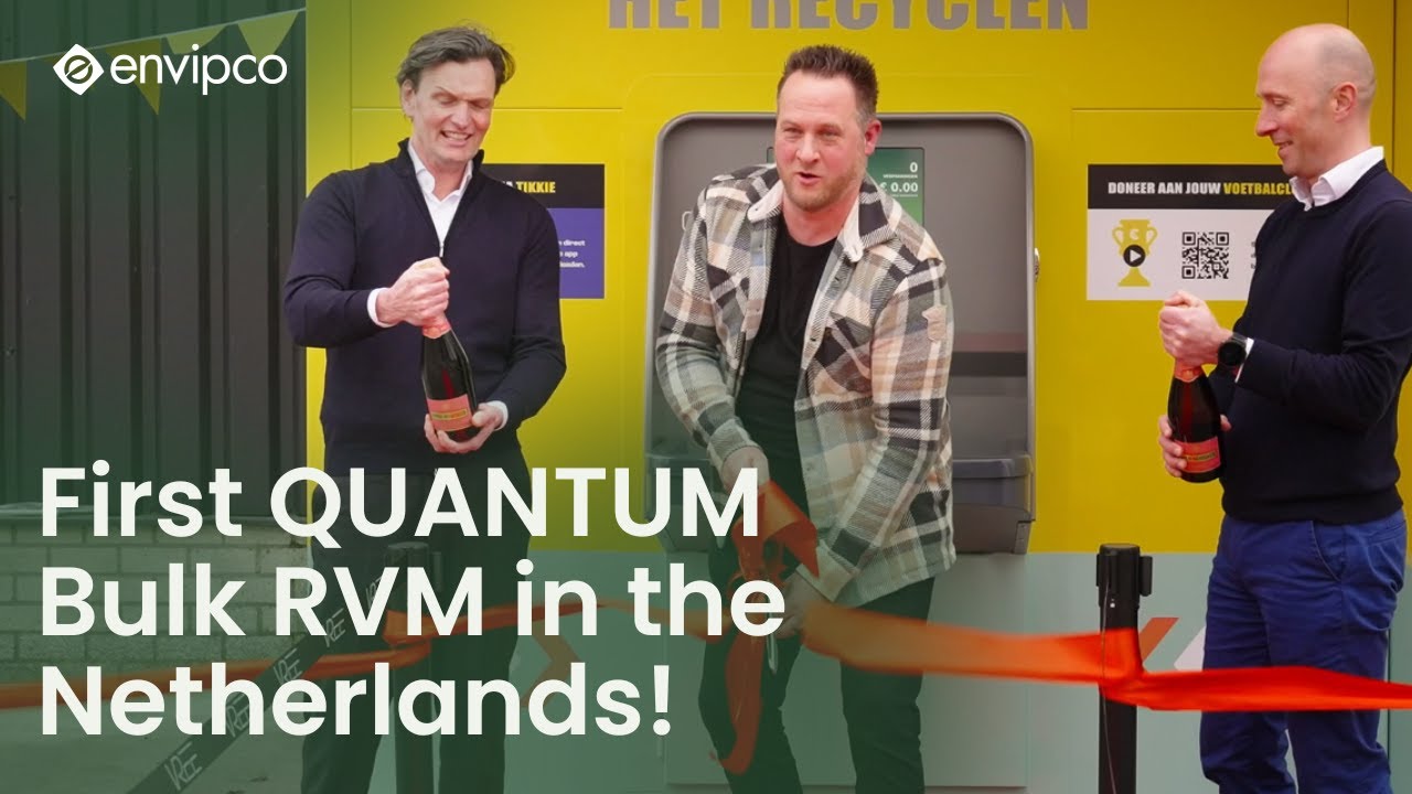First 24/7 Envipco's Quantum bulk-feed machine in the Netherlands - YouTube