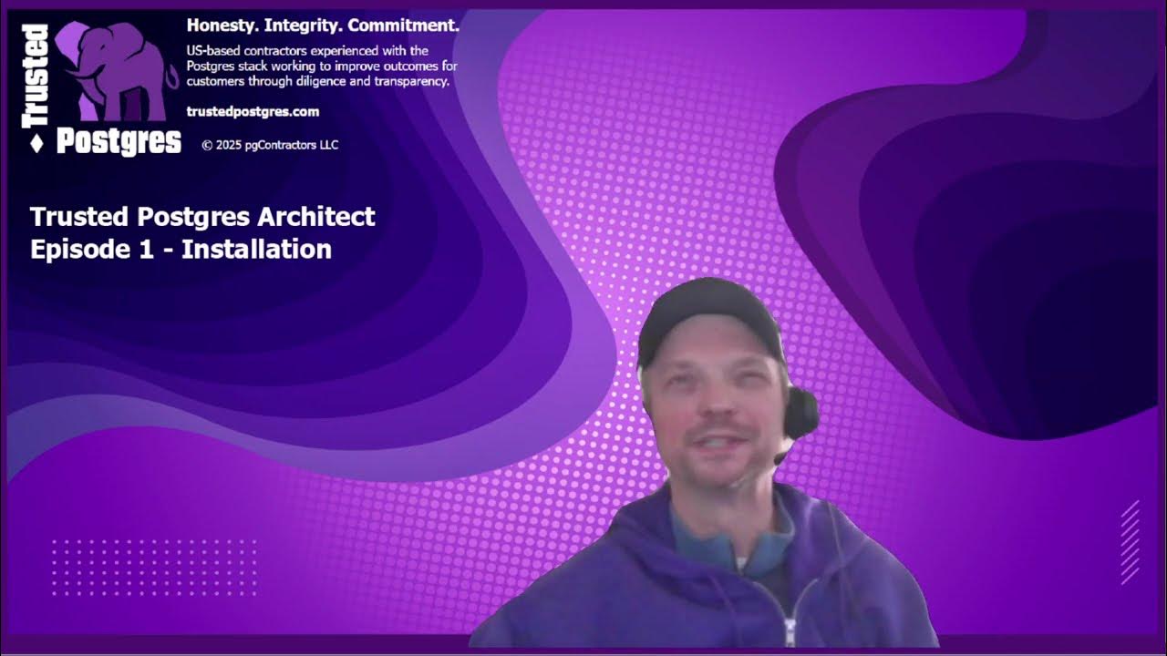 Trusted Postgres Architect - Episode 01 - Installation - YouTube