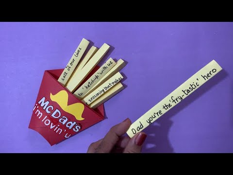 Crafting Love for Father's Day: Origami French Fries Pack Tutorial/ by ...