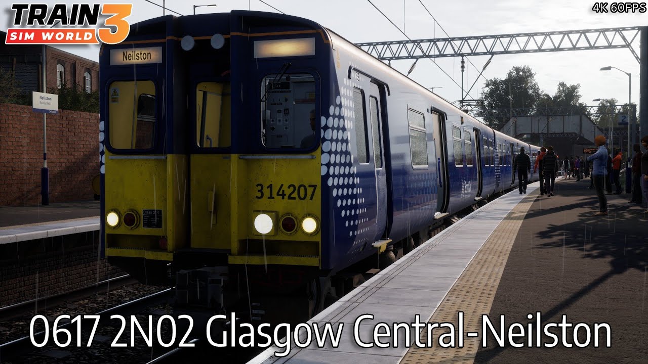 0617 2N02 Glasgow Central-Neilston - Cathcart Circle Line - Class 314 ...