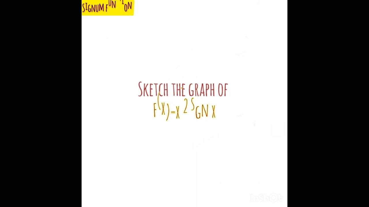 Signum function simple definition with examples . MATHS - YouTube