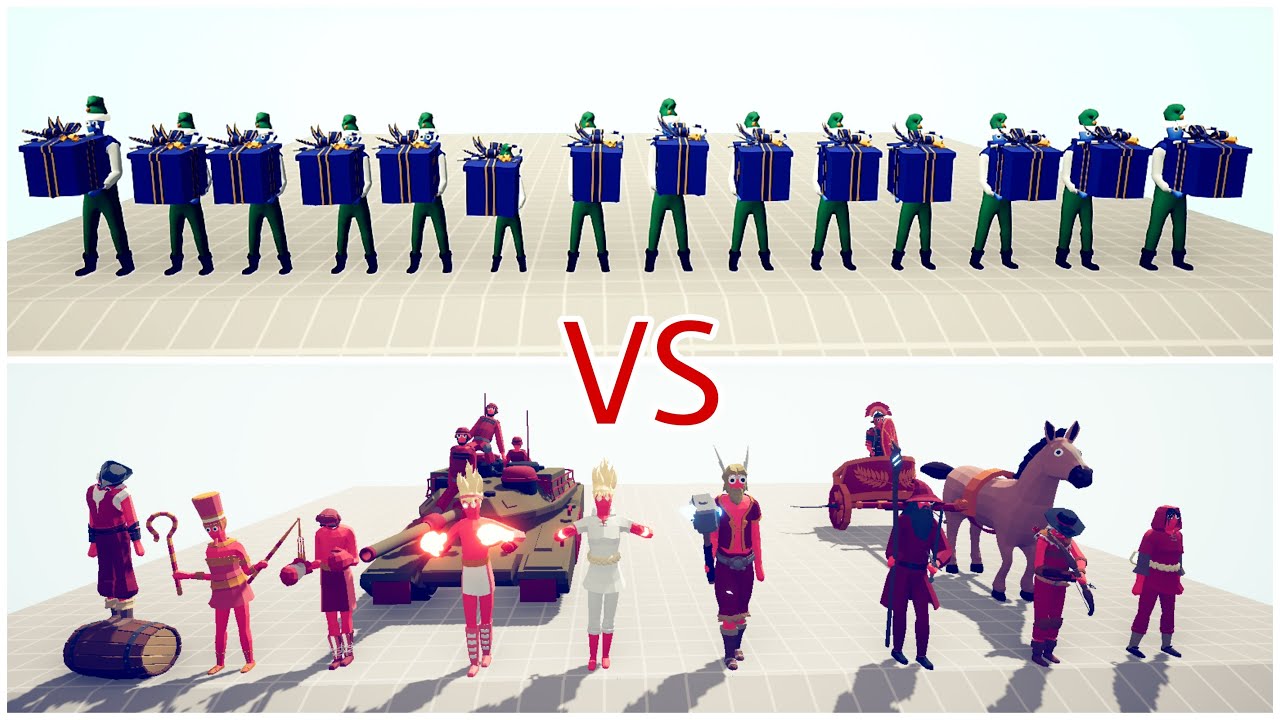 PRESENT ELF Team vs LEGACY Team - Totally Accurate Battle Simulator ...