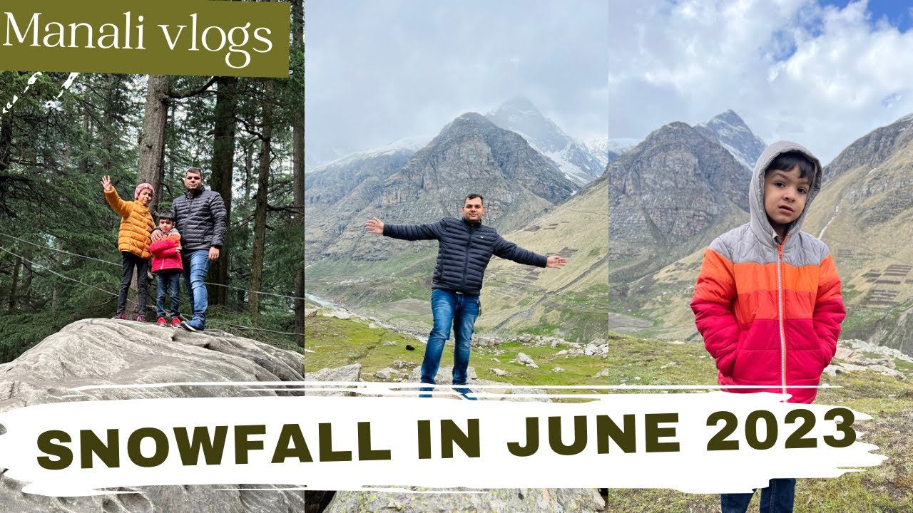 Sudden snowfall in June 2023 | Extremely rare😳|Atal Tunnel (10000 feet ...