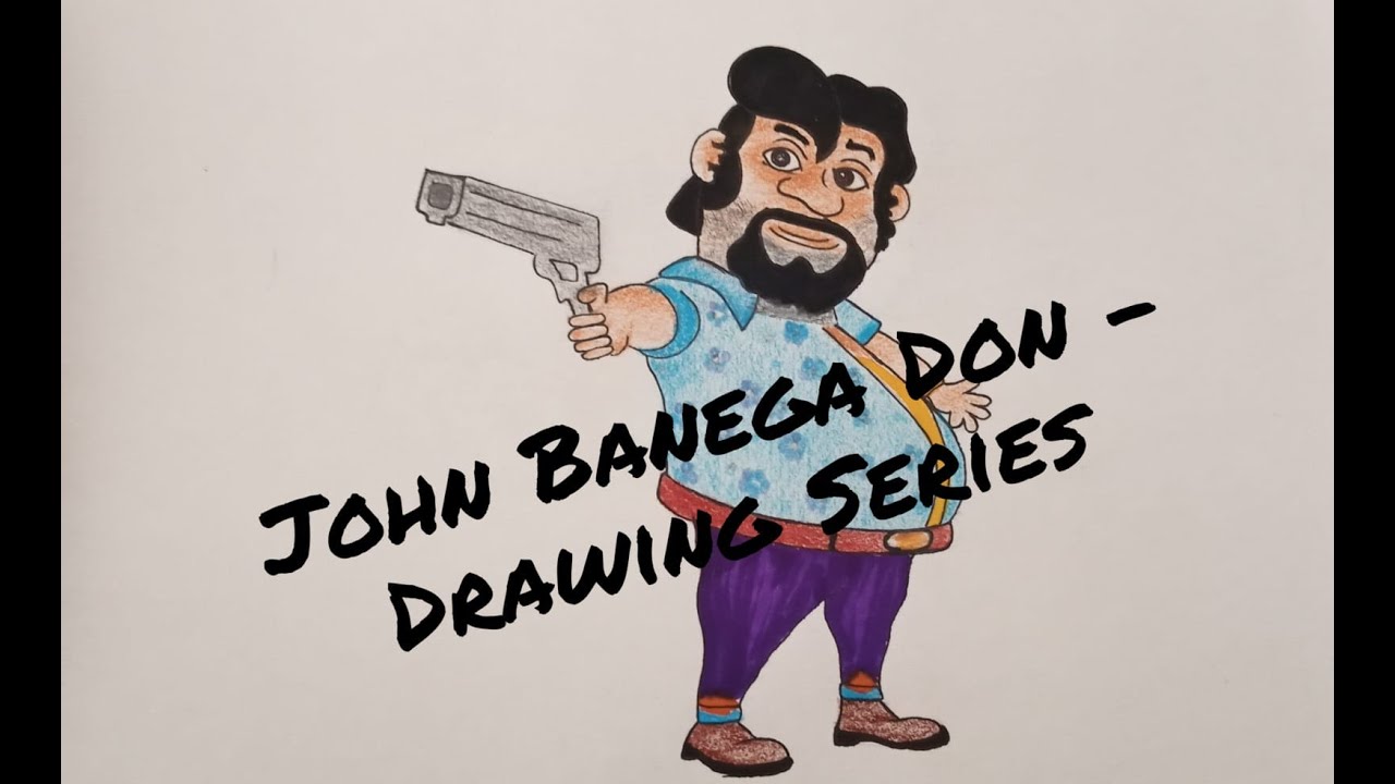 How to Draw John - The Don (Motu Patlu)| Easy Step by Step Tutorial ...