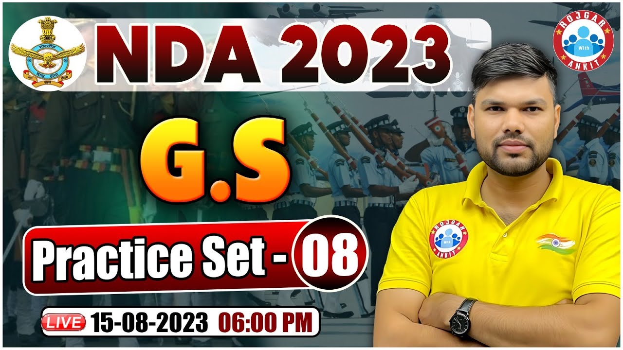 NDA 2 2023, NDA GS Practice Set 08, NDA GS Previous Year Questions, NDA ...