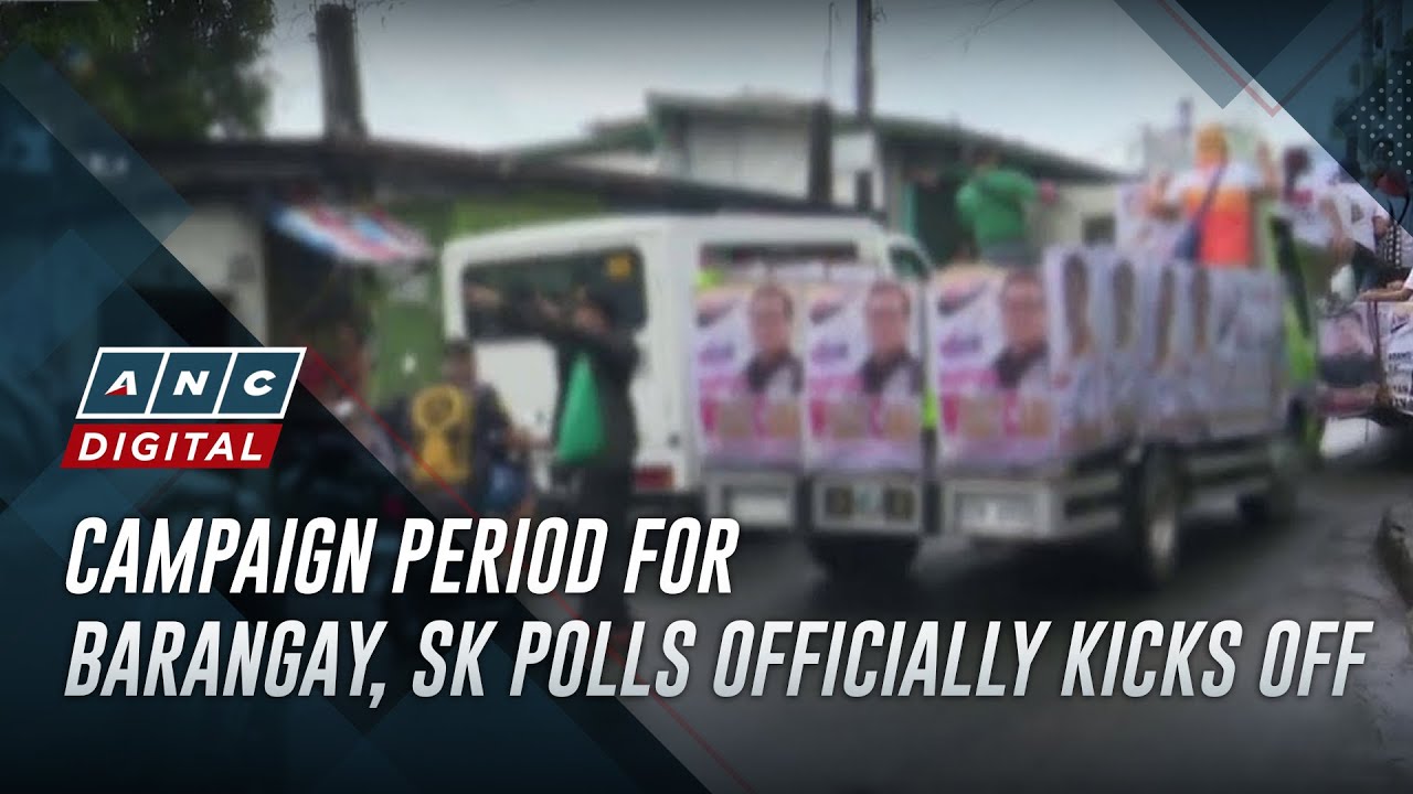 Campaign period for barangay, SK polls officially kicks off | ANC - YouTube