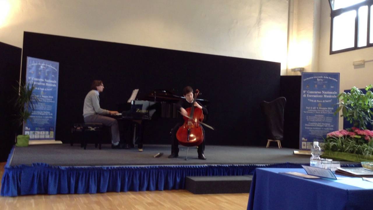 D. POPPER GAVOTTE op.23 n.2 Michele Ballo violoncello Competittion ...