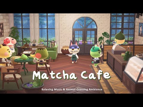Matcha Cafe 🍵 Relaxing Vintage Jazz for Studying & Reading | Animal Crossing Ambience