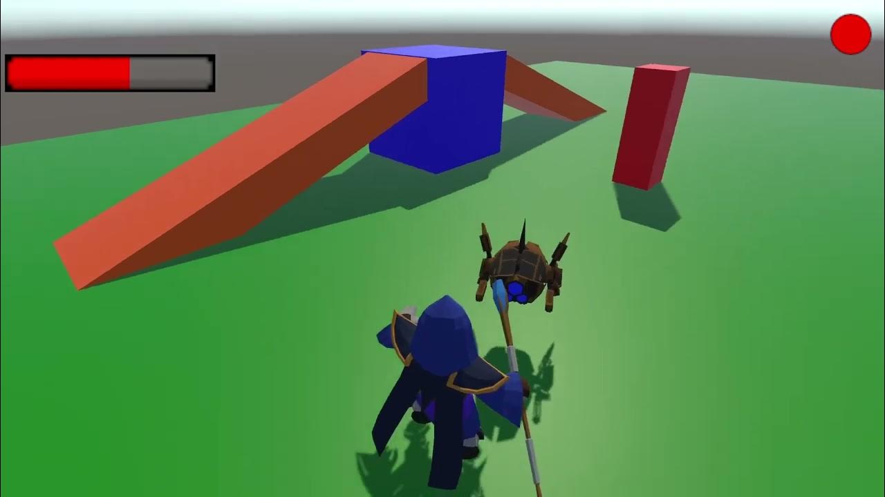 Wizards vs Drones - Character movement, attacking and basic enemy - YouTube