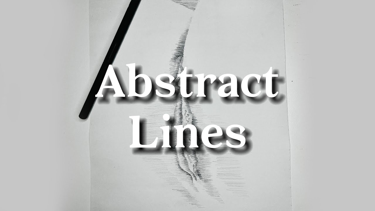 Abstract Lines / Female drawing / Line drawing practice / 5x speed ...