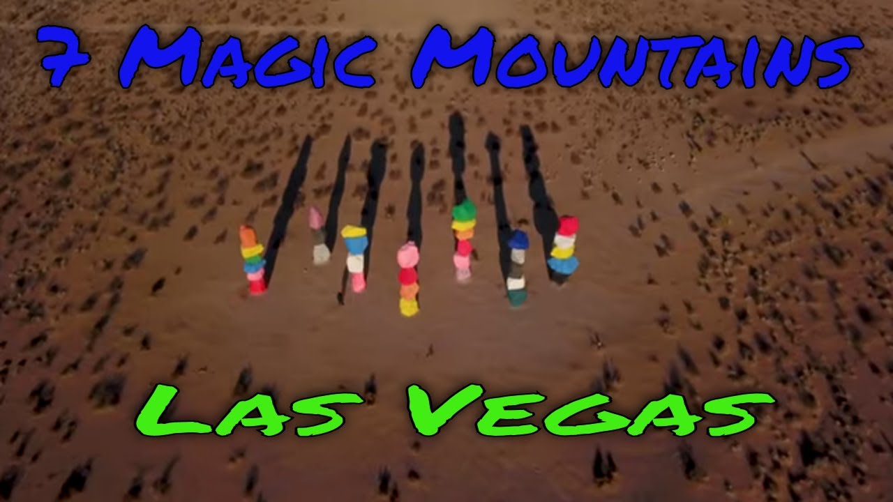 Seven Magic Mountains near Las Vegas, in 4K - YouTube