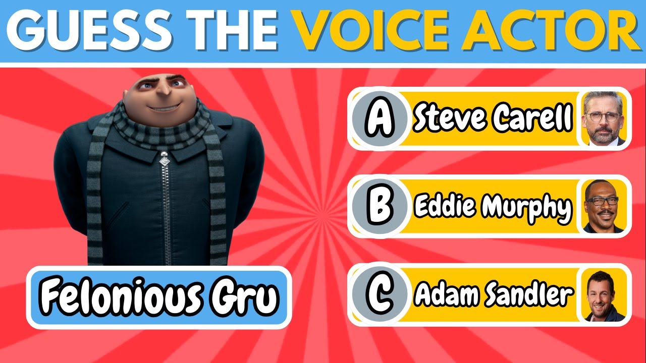 Identify The Voice Actors Of Popular Animated Characters - YouTube
