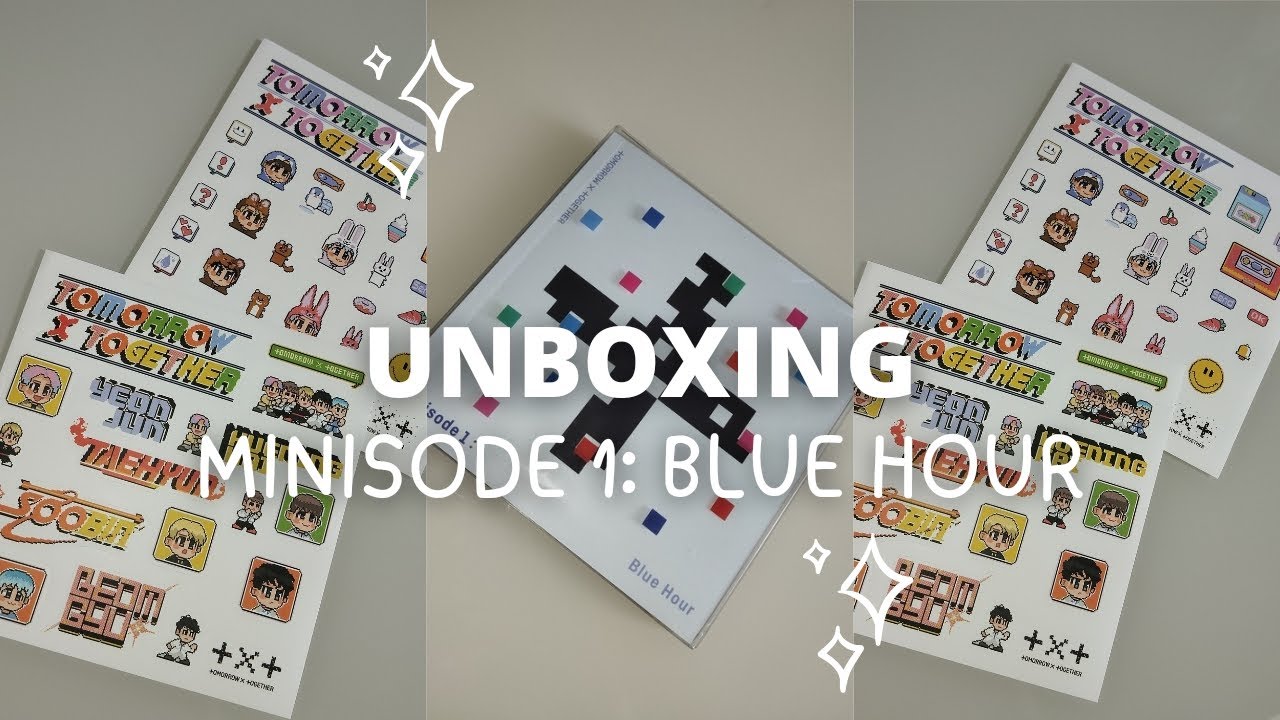Unboxing TXT (투모로우바이투게더) 3th mini album minisode 1: Blue Hour (R Ver ...
