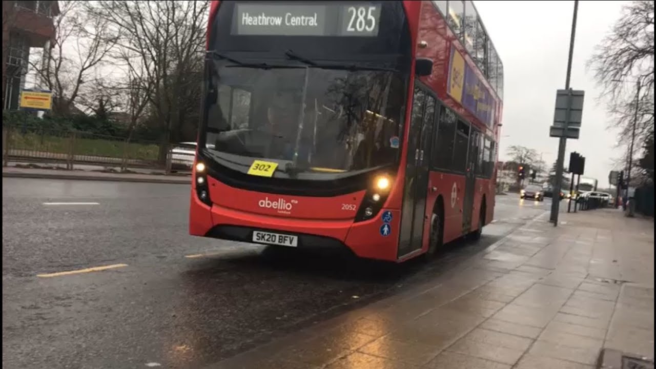 285 Bus Visual [Full route visual] Heathrow Central - Kingston - YouTube