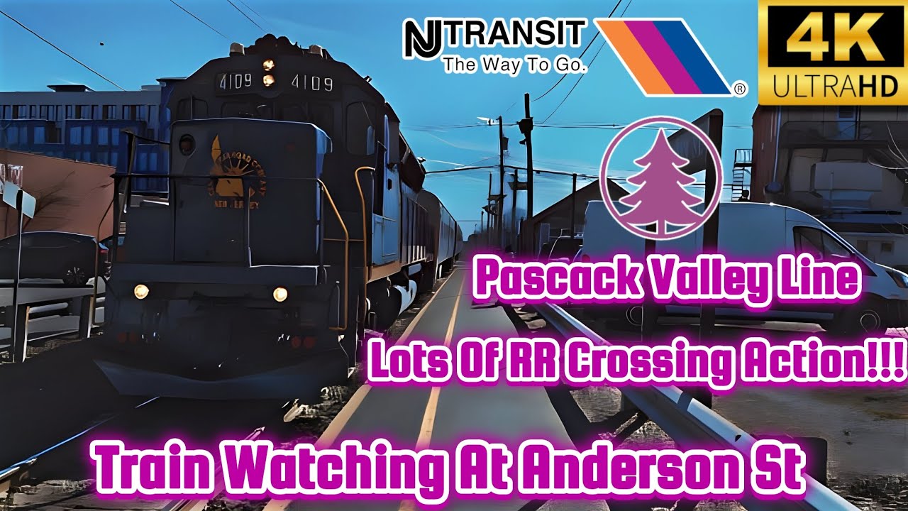NJ Transit PVL Train Watching At Anderson St With Lots Of Crossing ...