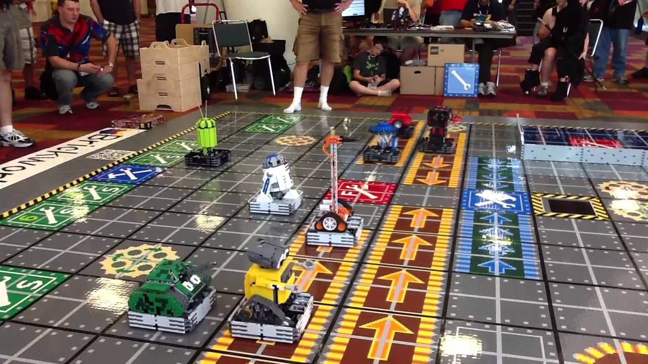 Phase 1 of Super Robo Rally at GenCon 2012 - YouTube