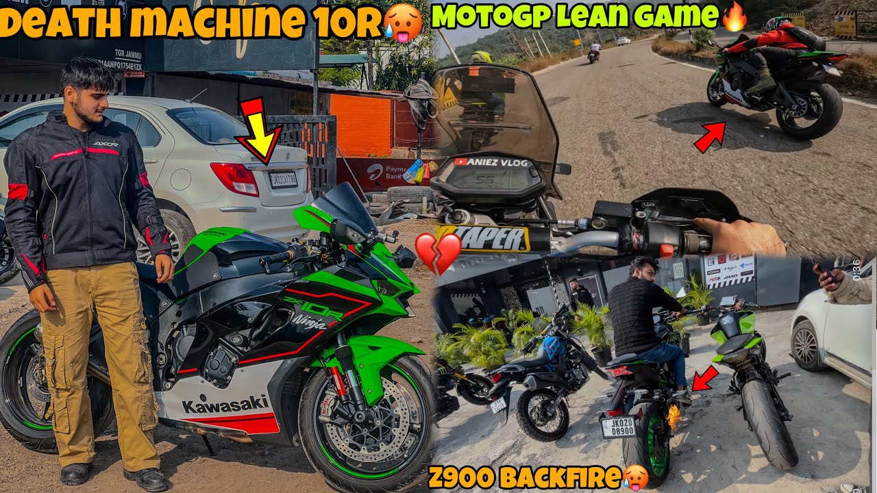 ZX10R Crazy Moto GP Lean Game🥵| Z900 Backfire🔥| Higway sunday Ride😍 ...