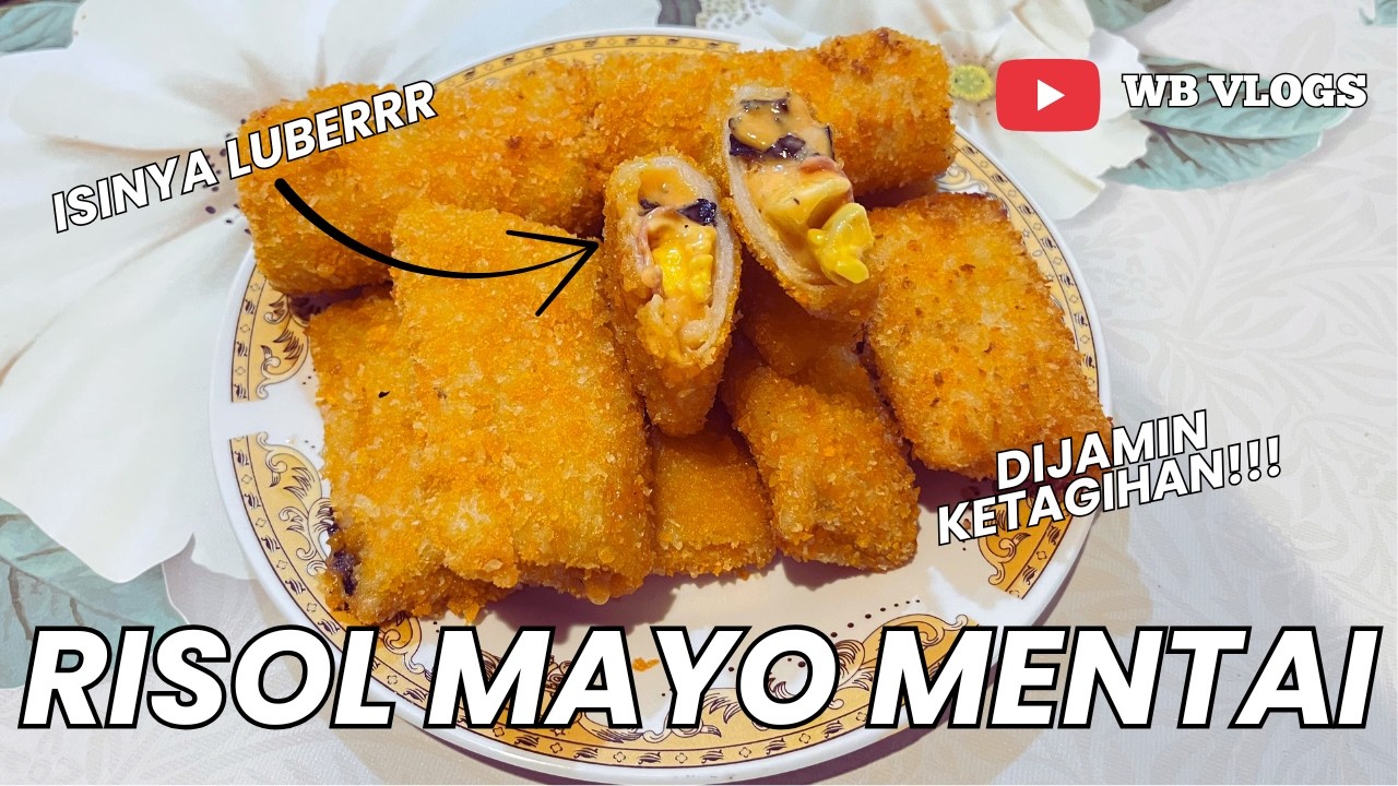 RESEP RISOL MAYO MENTAI EKONOMIS, DIJAMIN KETAGIHAN‼️ CRISPY DI LUAR ...