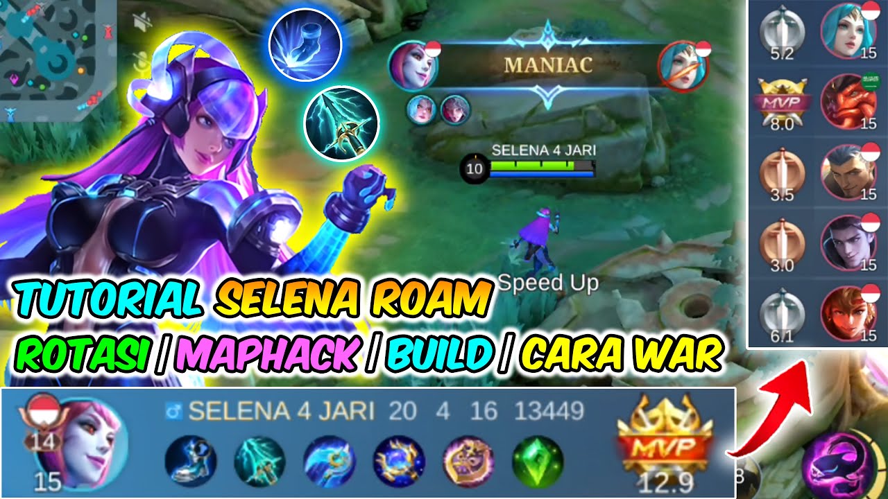 TUTORIAL LENGKAP SELENA ROAM 2024 ! Dijamin Langsung PRO Selena Roam - Mobile Legends - YouTube