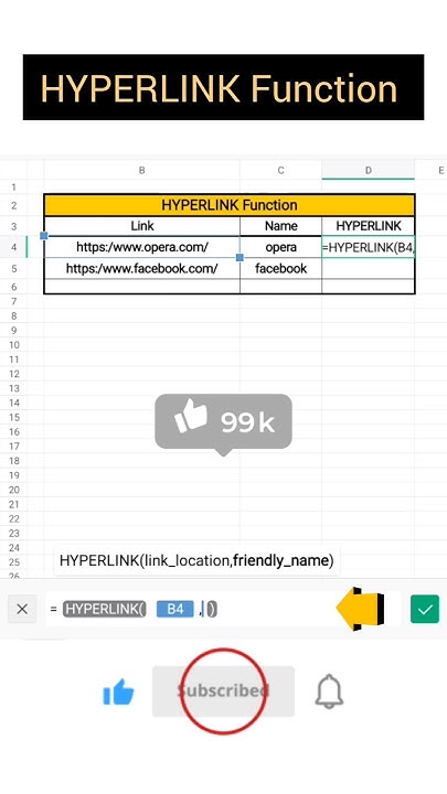 HYPERLINK Function का Use कैसे करें | Hyperlink function in excel | #excel #hyperlink # ...