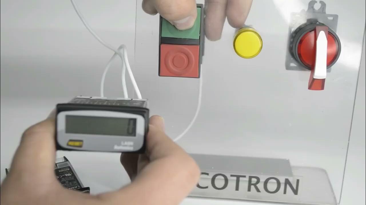 Contador de pulsos digital modelo LA8N marca AUTONICS - YouTube
