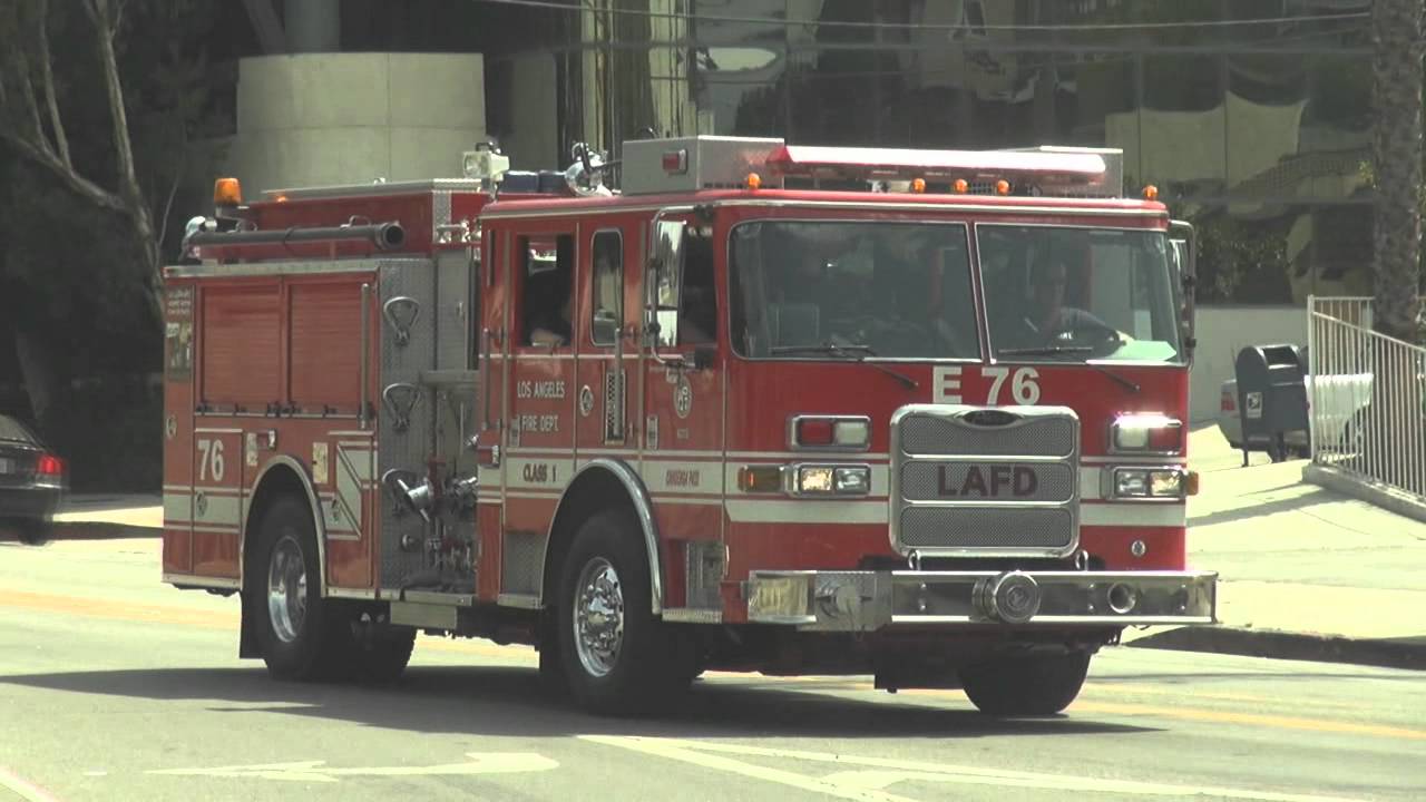 Los Angeles Fire Engine #76 - YouTube