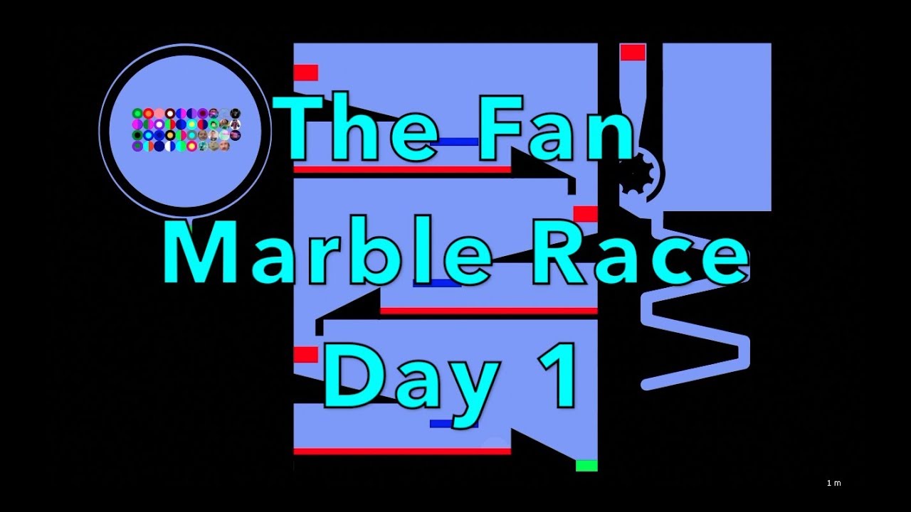 The Fan Marble Race Day 1 - YouTube