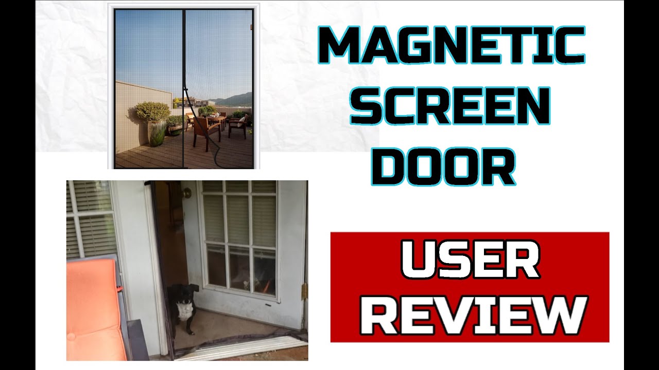 MAGZO Magnetic Screen Door, Works good, Measure First - YouTube