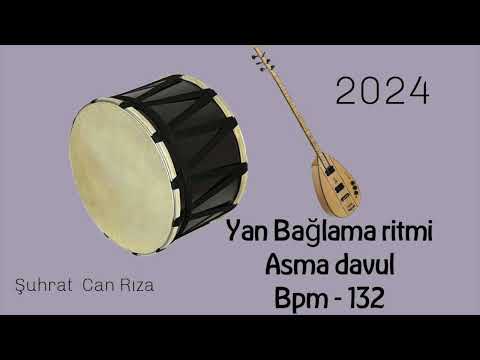4\\4 Yan Bağlama Ritimi ASMA DAVUL [ 1 - SAAT ] BPM - 132