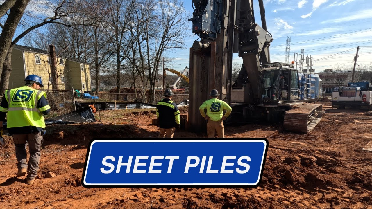 Steel Sheet Pile Installation by Shore Systems Group L.L.C. - YouTube