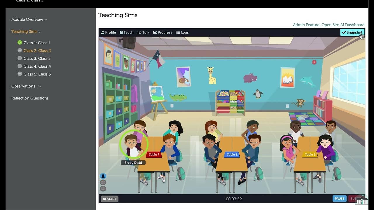 Learning to Teach in simSchool - YouTube