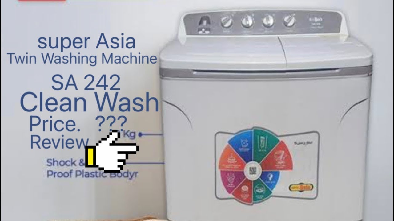 Super Asia New Double Washing Machine SA-242 Full Review | Super Asia ...