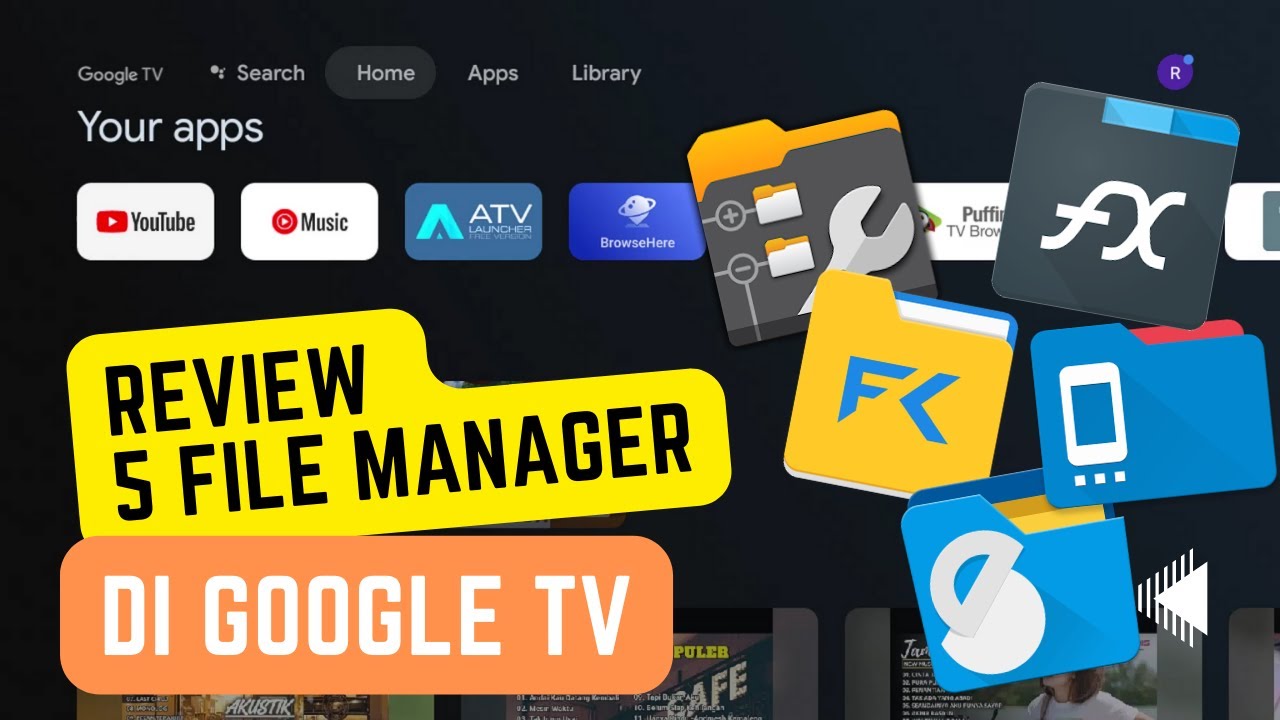 Review 5 File manager di Google TV - YouTube